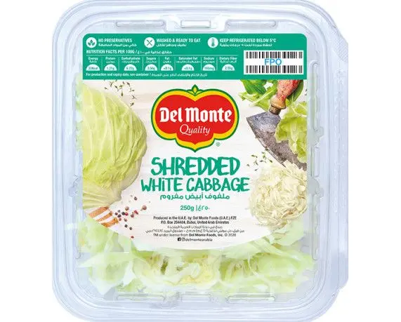 Del Monte Shredded White Cabbage 250g